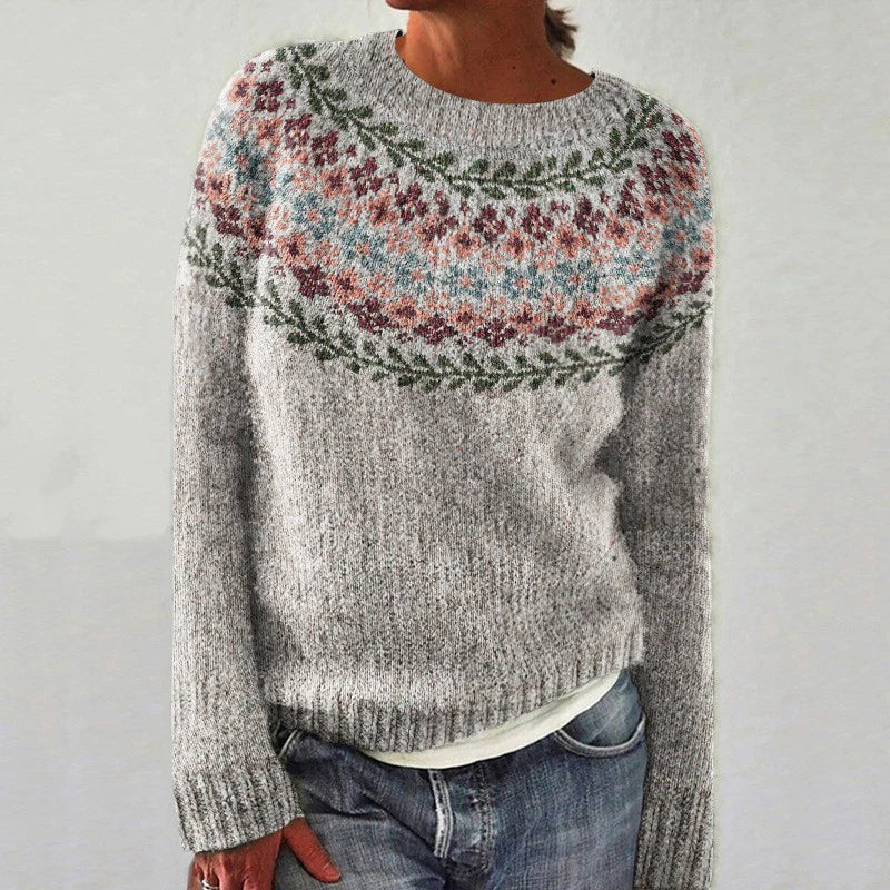 Genesis - Retro Scandinavian knitted sweater – Susan's Sweaters Colorado